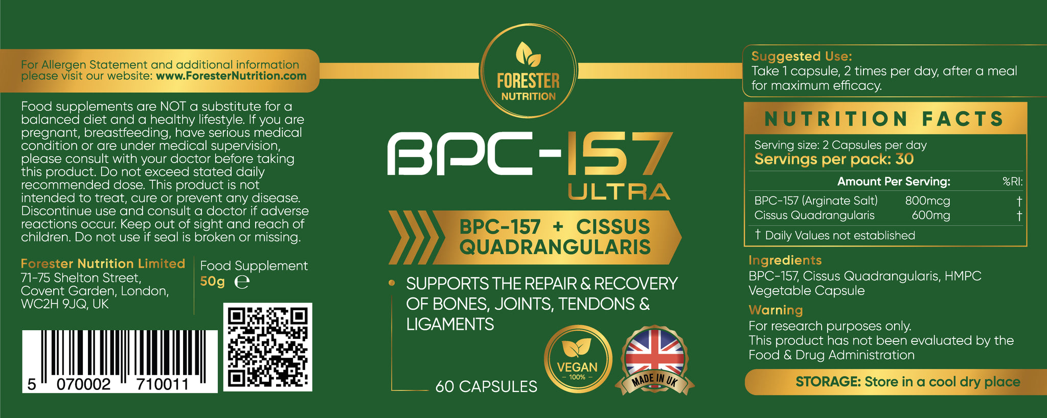 BPC-157 Ultra – Forester Nutrition